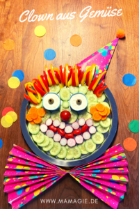 Gesunder Snack: Gemüse-Clown
