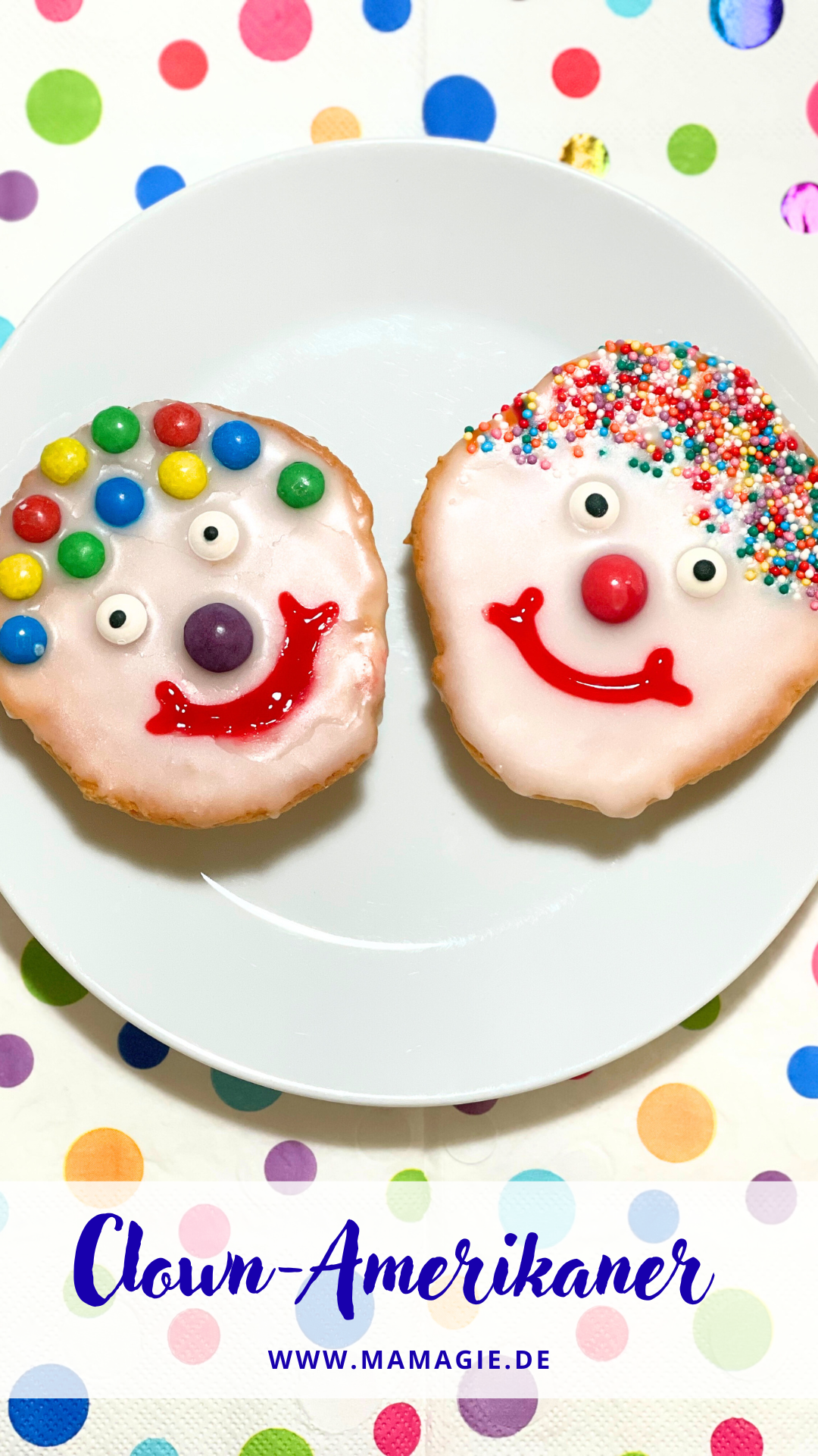 Lustige Clown-Amerikaner für Fasching oder Karneval Rezept